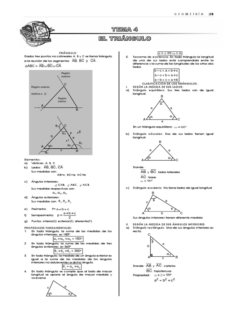 Triangulos 5to Grado. | PDF | Triángulo | Geometría Elemental
