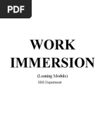 Work Immersion Questions | PDF