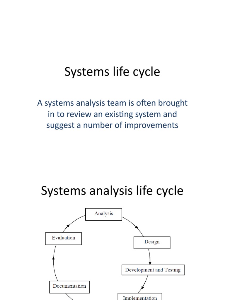 Systems Life Cycle | PDF | Programming | Computer Program