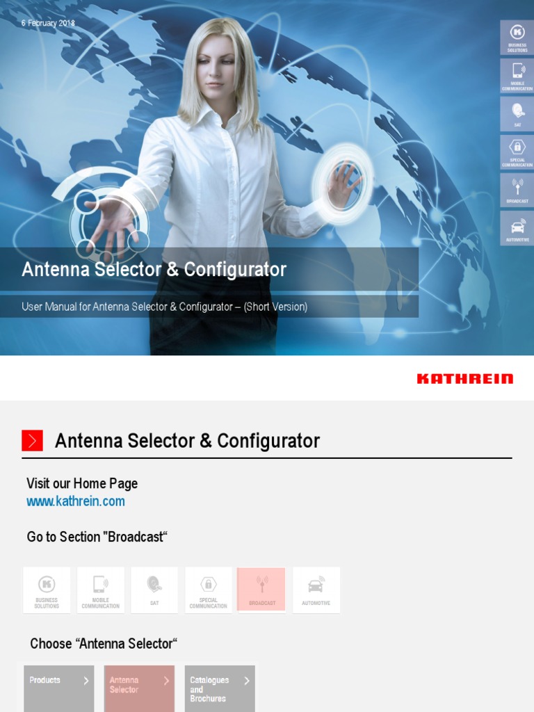 User Manual Antenna Selector-Configurator v1.6 | PDF | Antenna (Radio) | Telecommunications ...