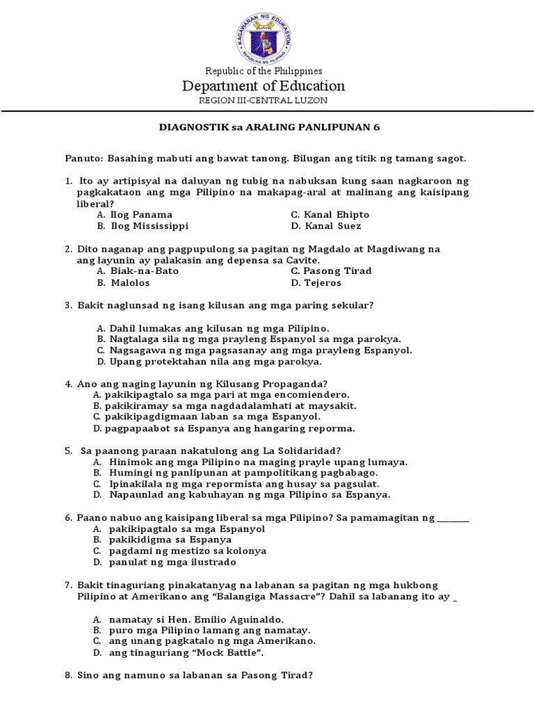 Grade 6 - AP Assessment Tool | PDF