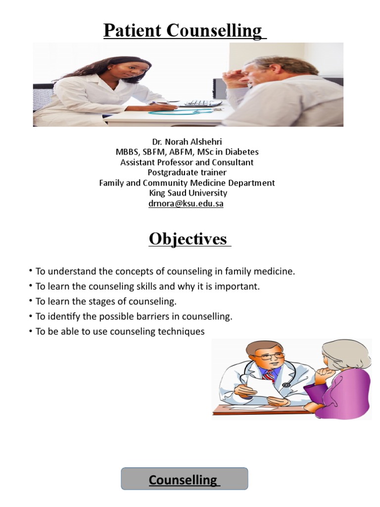 2 - Patient Counselling | PDF | Nonverbal Communication | Counseling ...