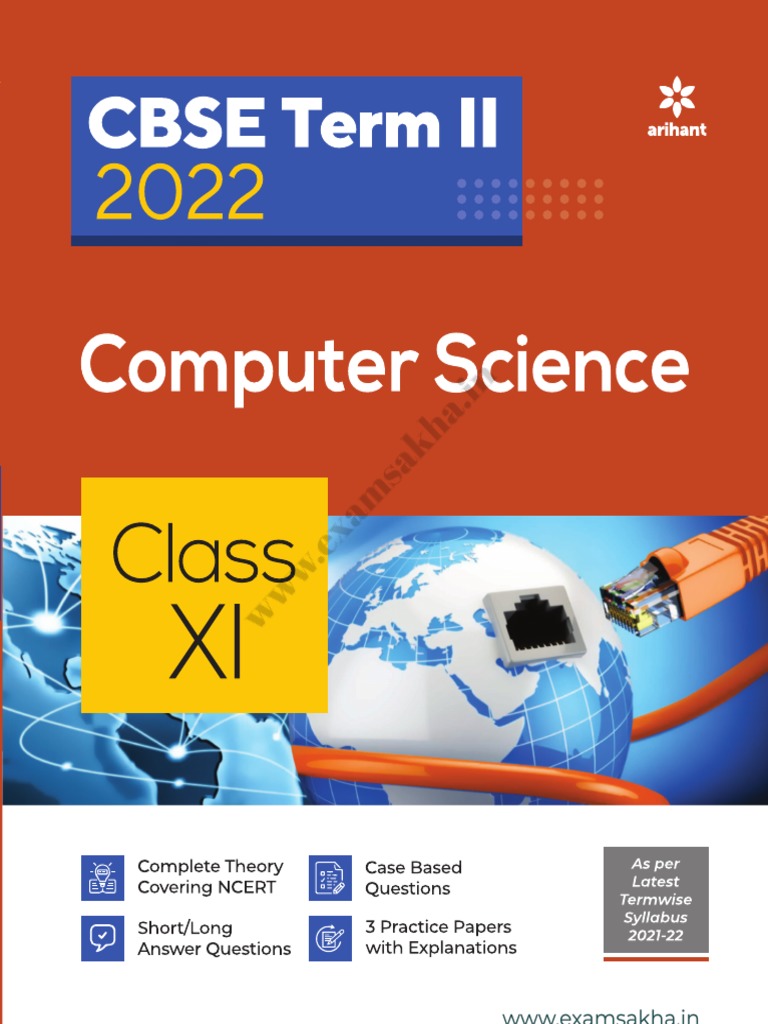 Arihant Class 11 Term 2 Question Bank Computer Science 2022 | PDF | String (Computer Science ...