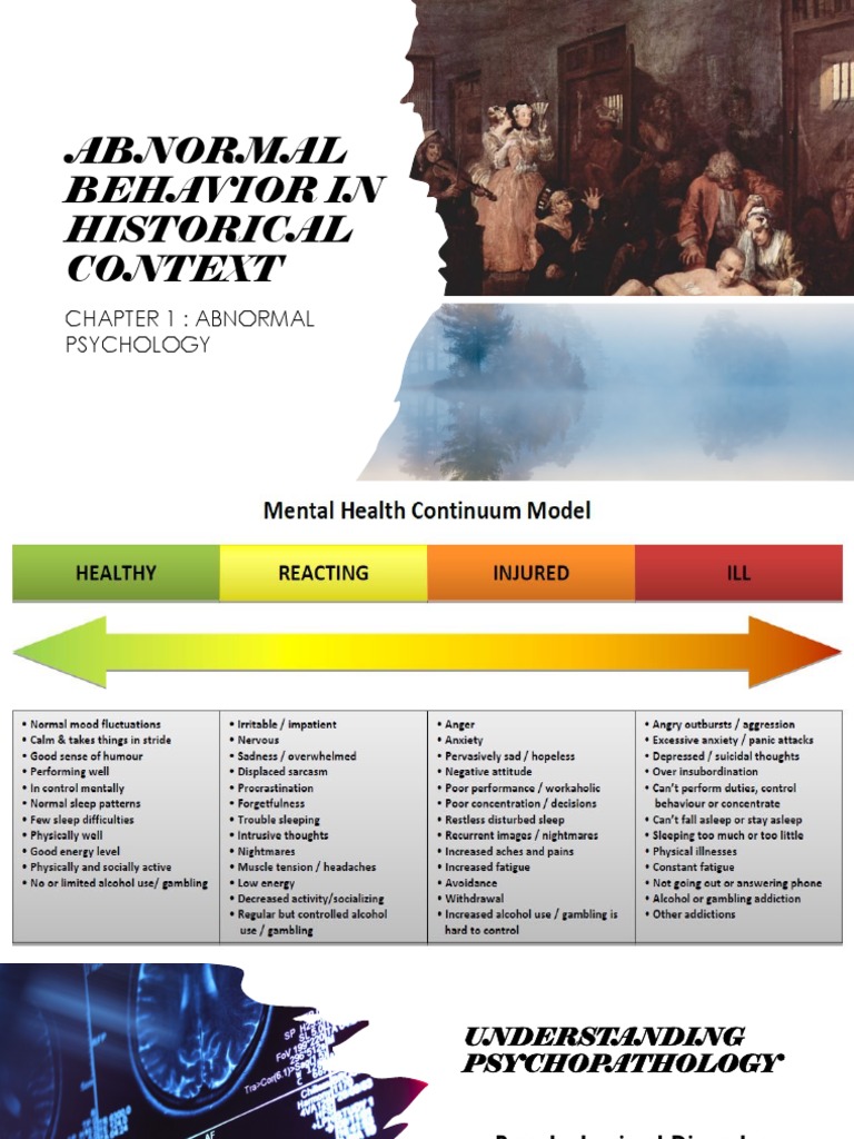 Chapter 1 - Abnormal Behavior in Historical Context | PDF | Psychiatry ...