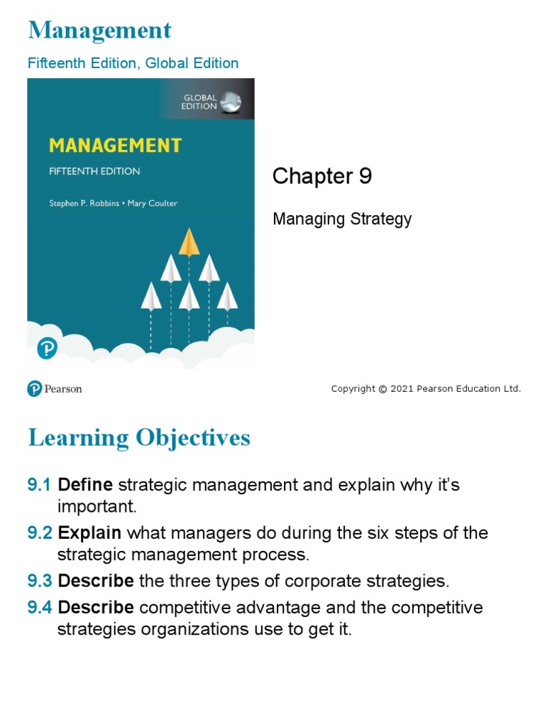 Robbins mgmt15 PPT 09 | PDF | Strategic Management | Competitive Advantage