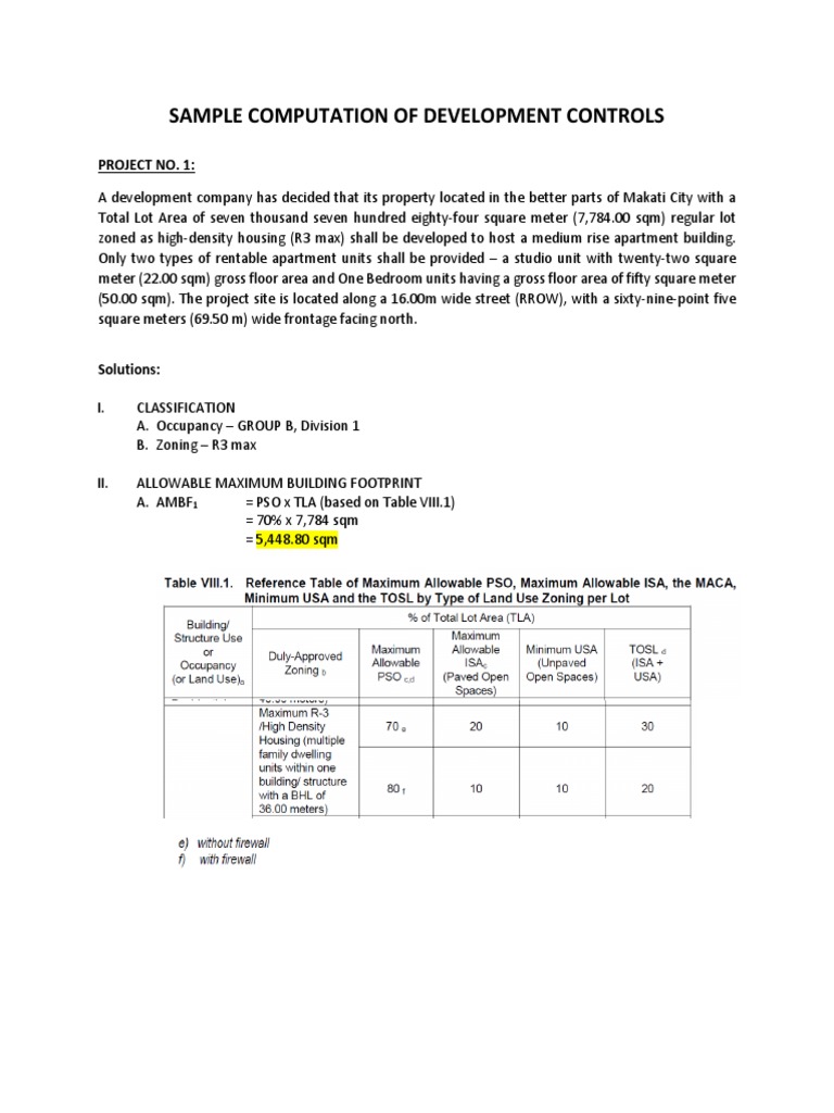 Development Controls Solution | PDF | Structural Engineering | Property