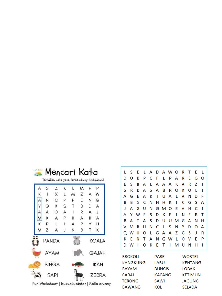 Games Cari Kata | PDF