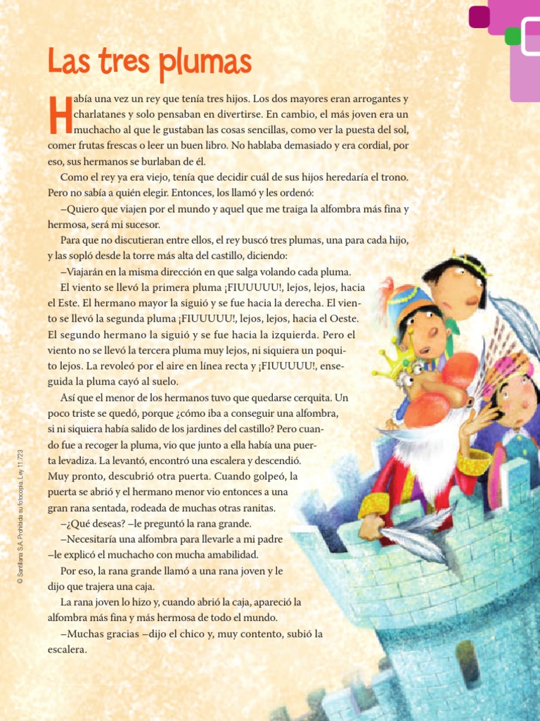 Cuento Las Tres Plumas | PDF