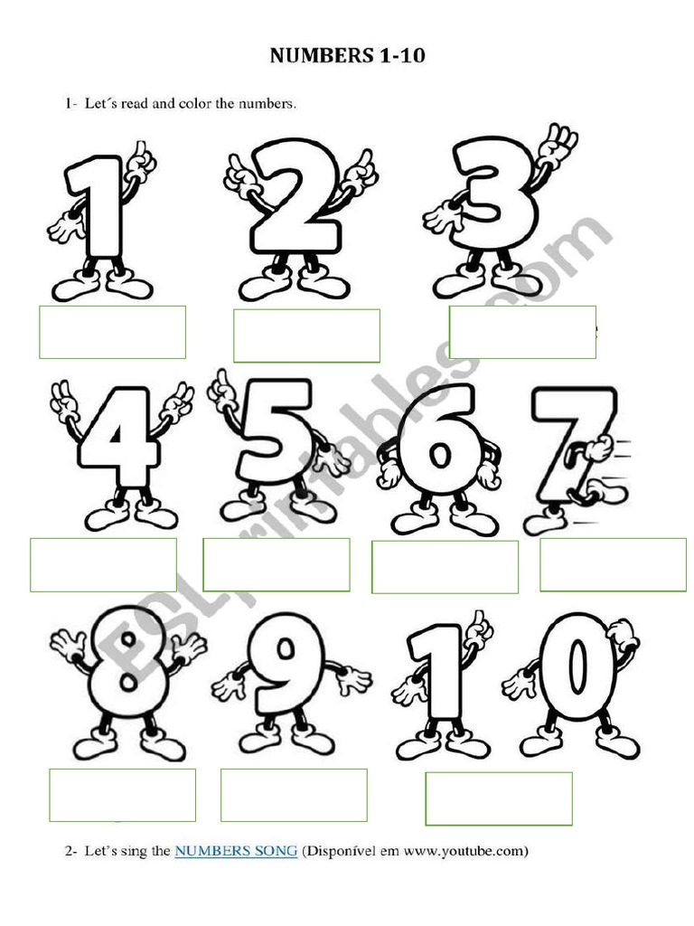 Numbers 1-10 | PDF