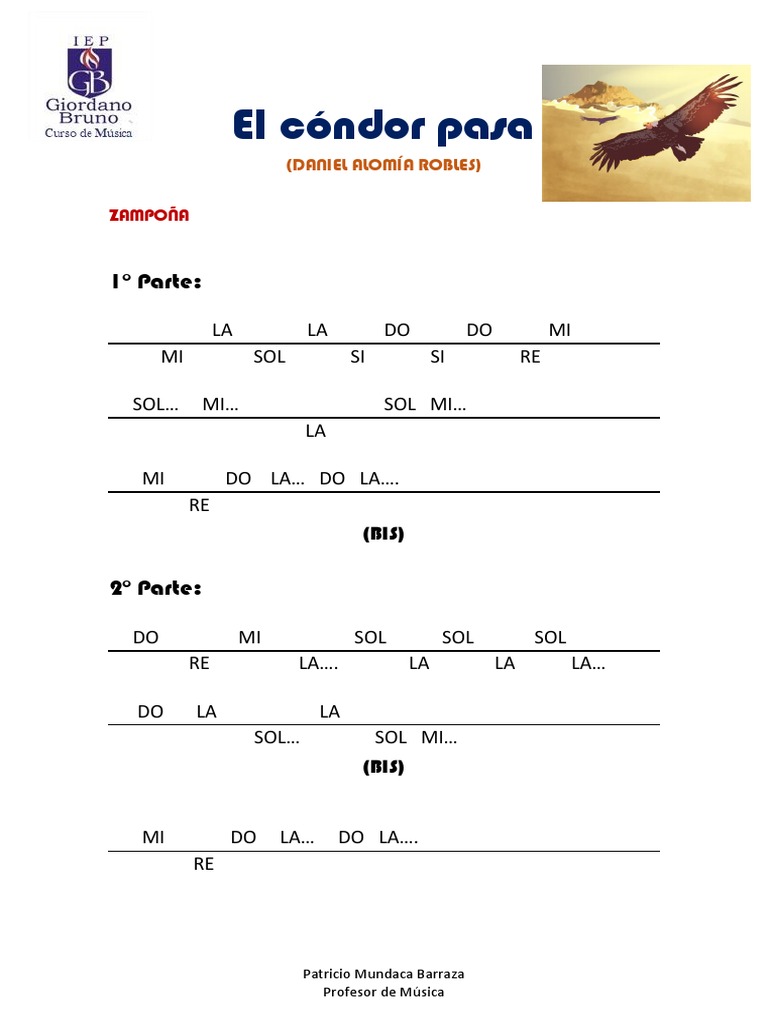 El Condor Pasa - Zampona | PDF