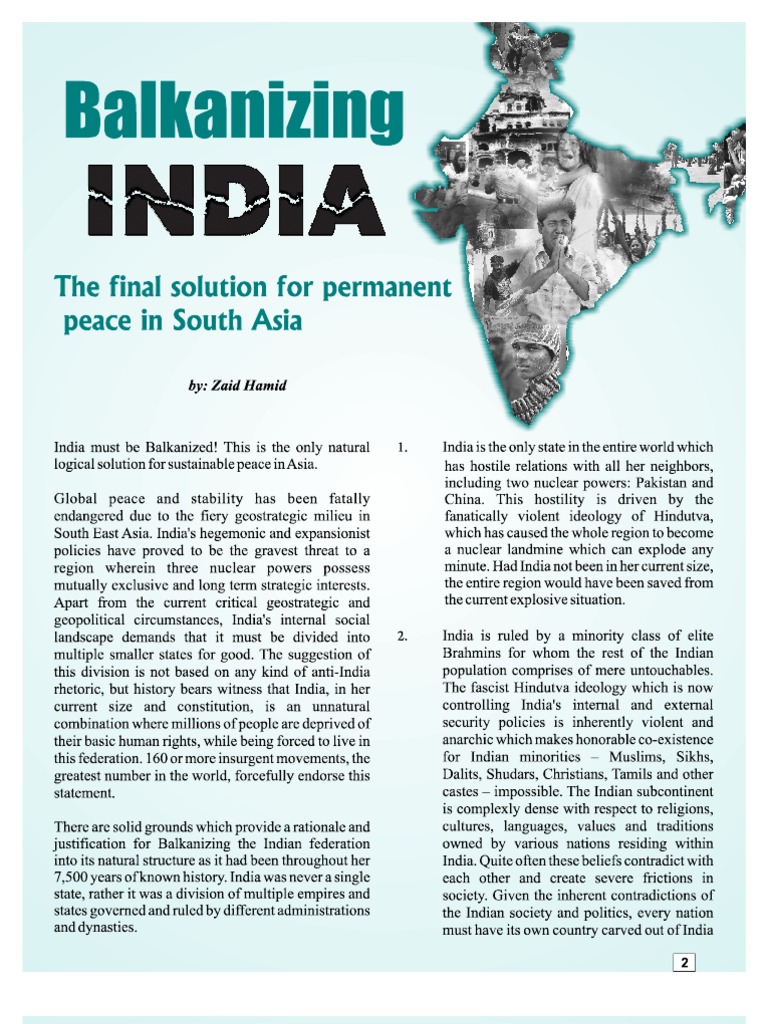 Balkanizing India | PDF