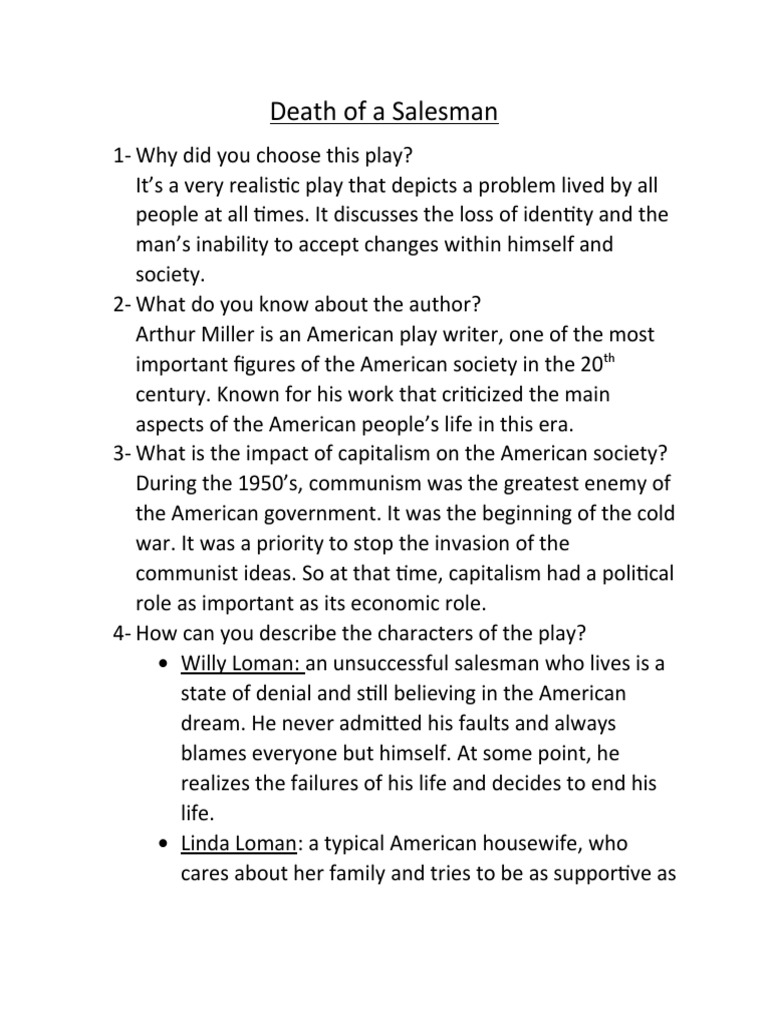 Oral Death of A Salesman | PDF | Psychology