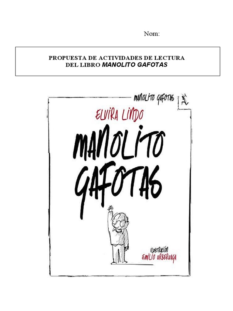 Actividades de lectura: Manolito Gafotas | PDF