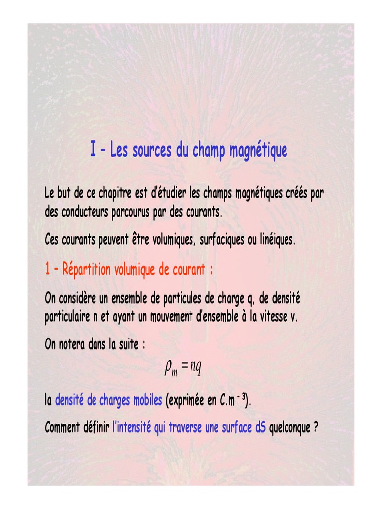 Magnetostatique | PDF | Le volume | Champ magnétique