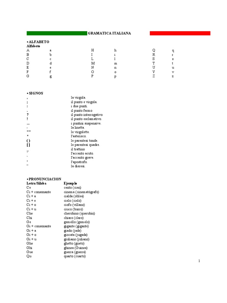 Gramatica Italiana | PDF | Semántica | Lingüística