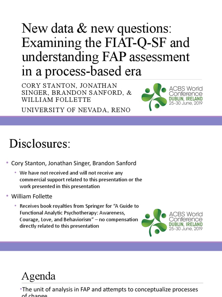 Exciting New Contextual Behavioral Science Measures and A Cautionary ... Exciting New Contextual Behavioral Science Measures and A Cautionary ...
