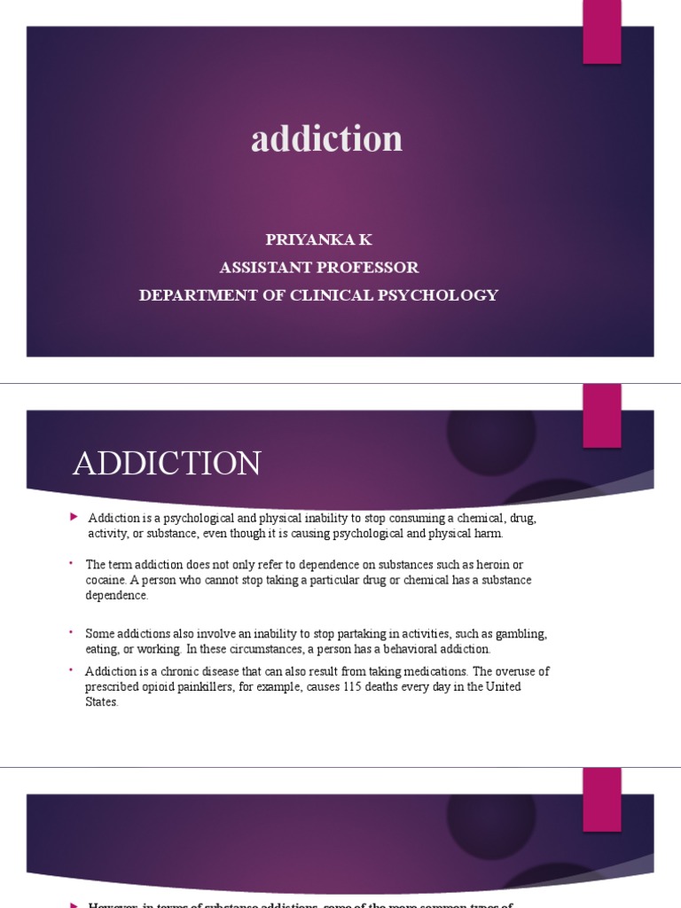Causes and Treatment of Addiction | PDF | Substance Use Disorder ...