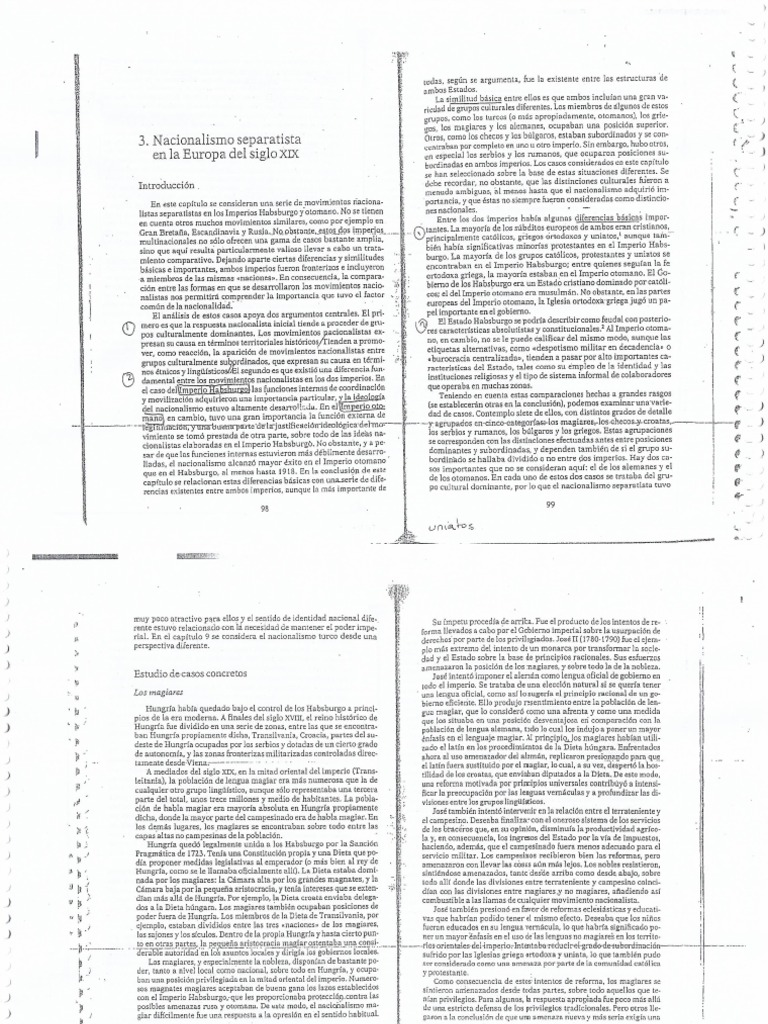 Breuilly - Nacionalismo Separatista en La Europa Del Siglo XIX | PDF