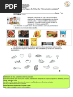 Guía 3 Tercero Básico Pdf Alimentos Obesidad