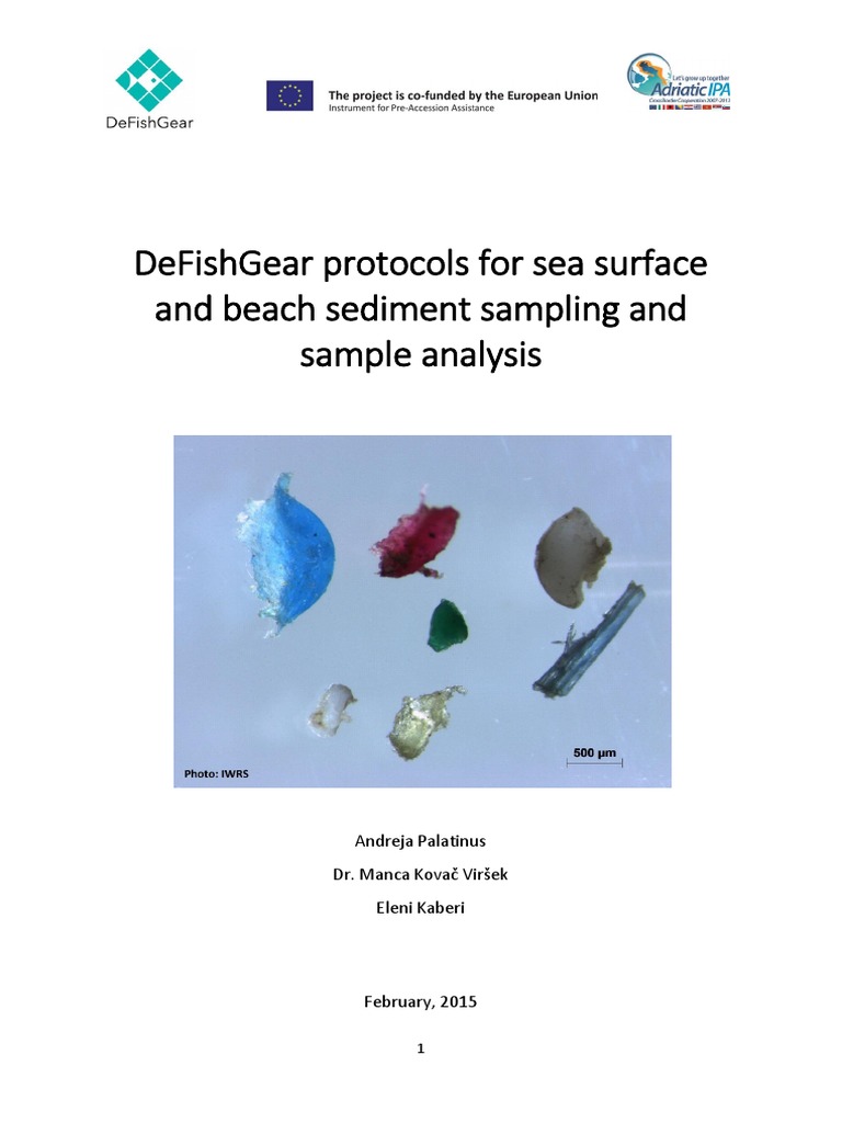 4 Protocols Sea Surface, Beach Sediments | PDF | Filtration | Sodium ...