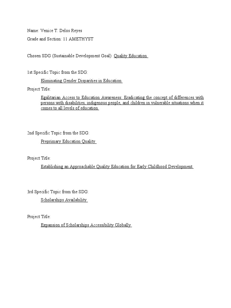 Pair Activity (17 SDG) | PDF