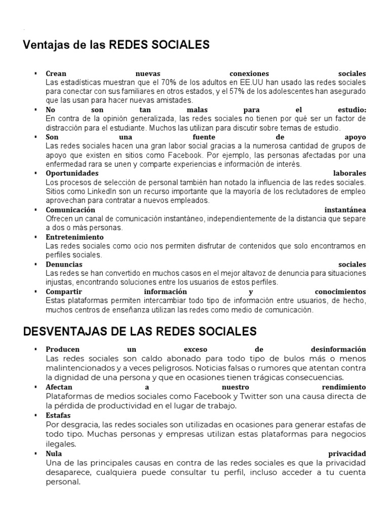 El Uso de Las Redes Sociales | PDF | Servicio de redes sociales | Internet