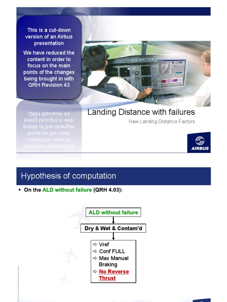 Airbus - Landing Distance With Failure Brief | Download Free PDF ...