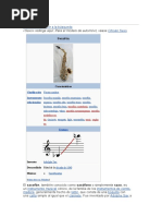 Las Partes Del Saxofon | PDF | Saxofón | Instrumentos musicales