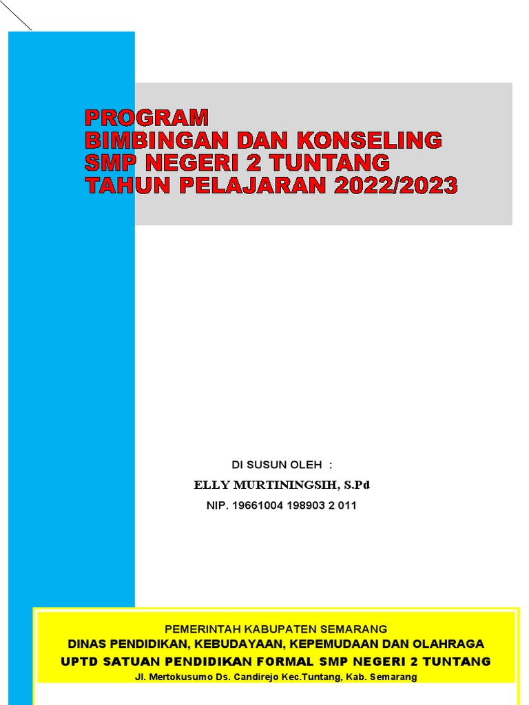 Contoh Program BK SMP Kelas 9 | PDF
