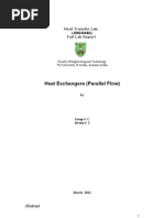 Heat Exchanger Lab Report Final | PDF | Heat Exchanger | Heat Transfer