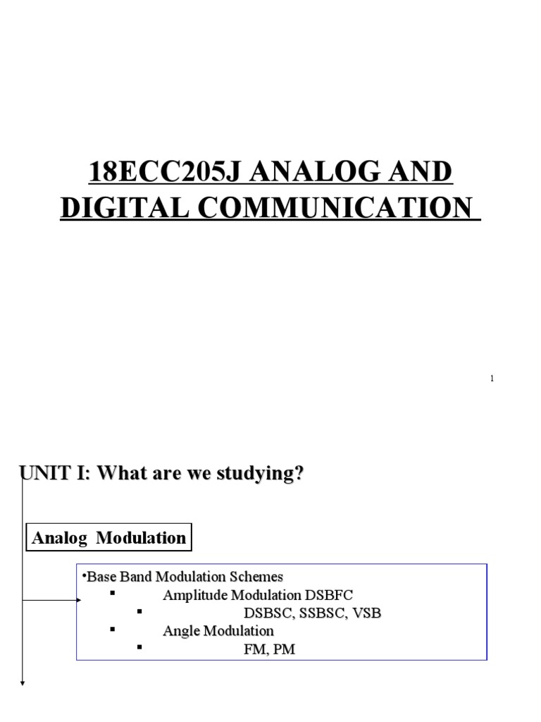 ADC Unit 1S1, S2, S3 | PDF | Modulation | Frequency Modulation