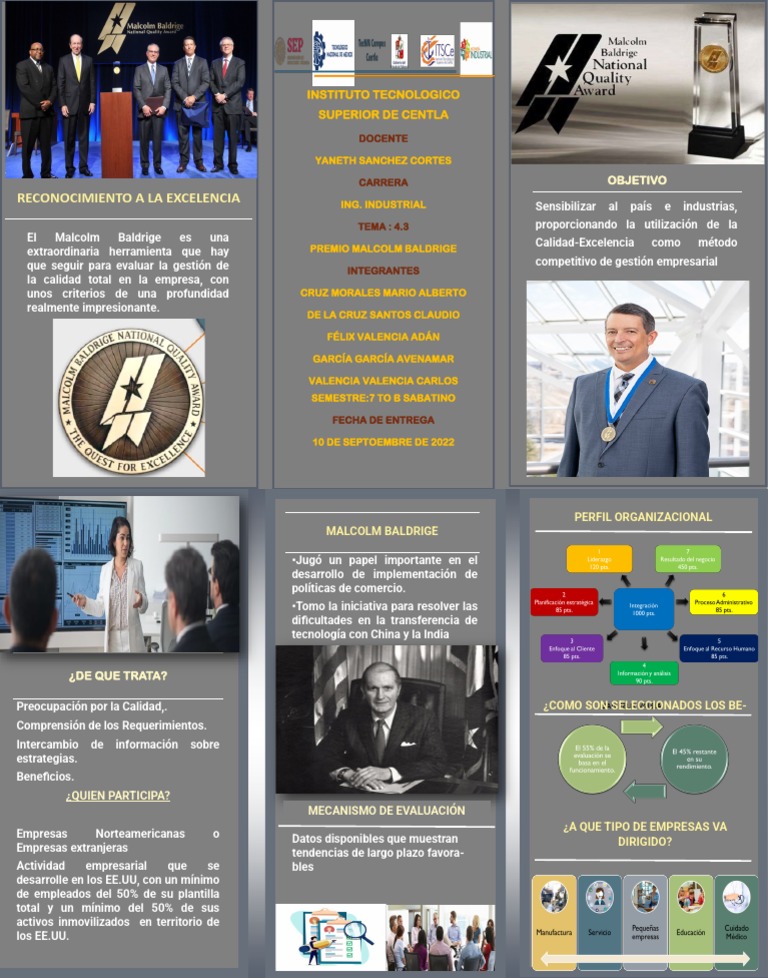 Premio Malcolm Baldrige: Excelencia Empresarial | PDF | Business ...