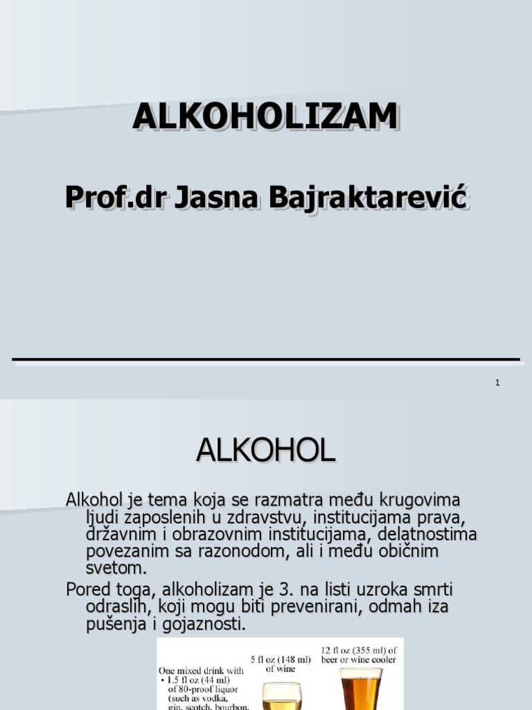 ALKOHOLIZAM | PDF