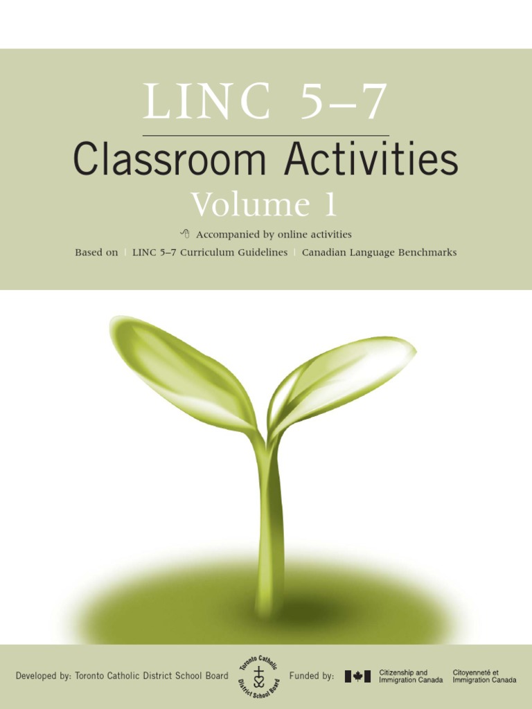 LINC 5-7 Classroom Activities Volume1 | PDF | Cognitive Science ...