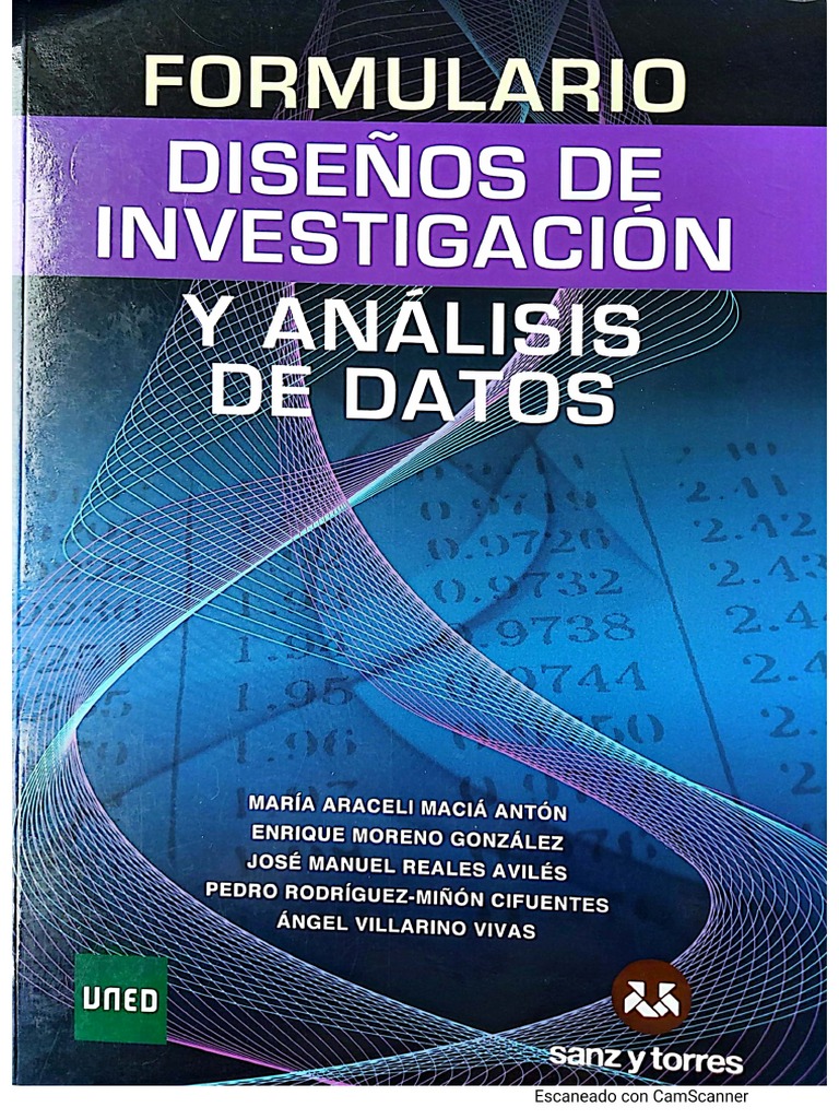 Formulario Análisis de Datos UNED | PDF