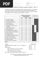 Lista de Síntomas Pediátricos (Pediatric Symptom Checklist - PSC) | PDF ...