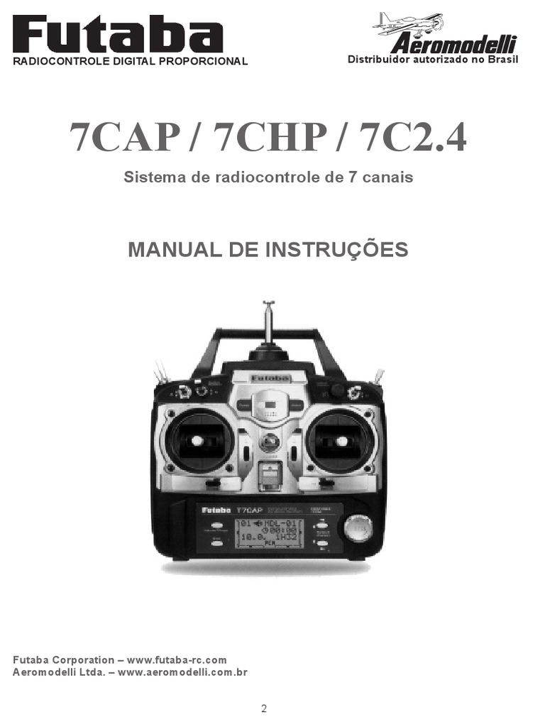 Manual Futaba 7C-2 4 | PDF | Aileron | Antena (rádio)