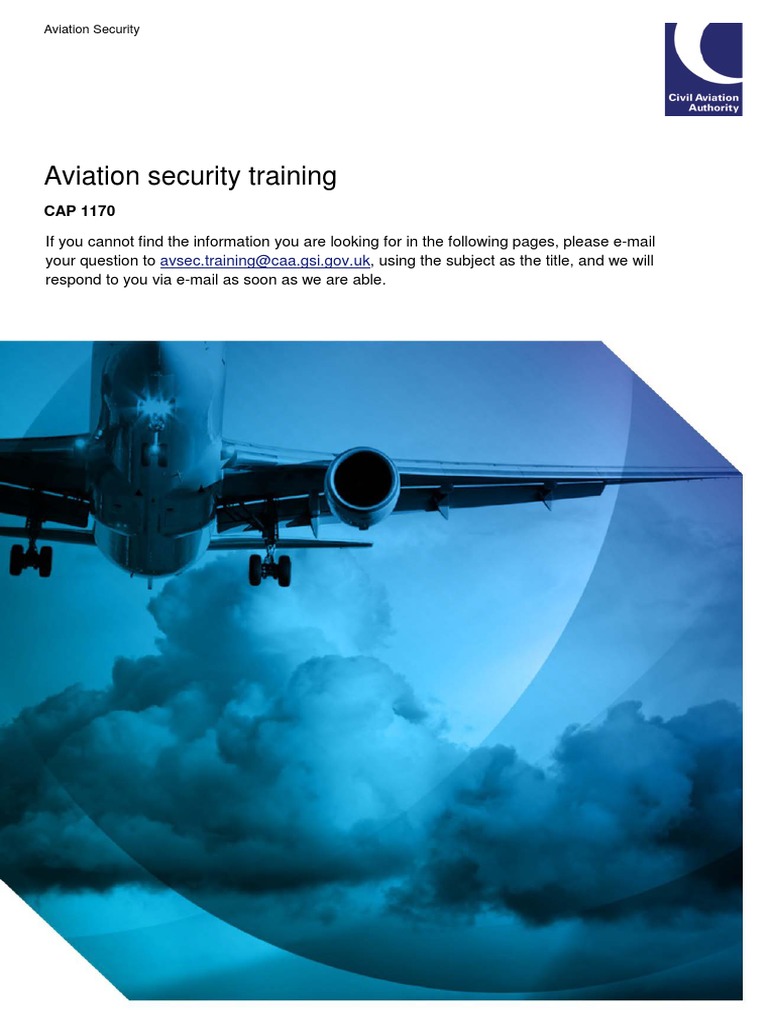 Aviation Security Training | PDF | Airport Security | Aircraft Hijackings