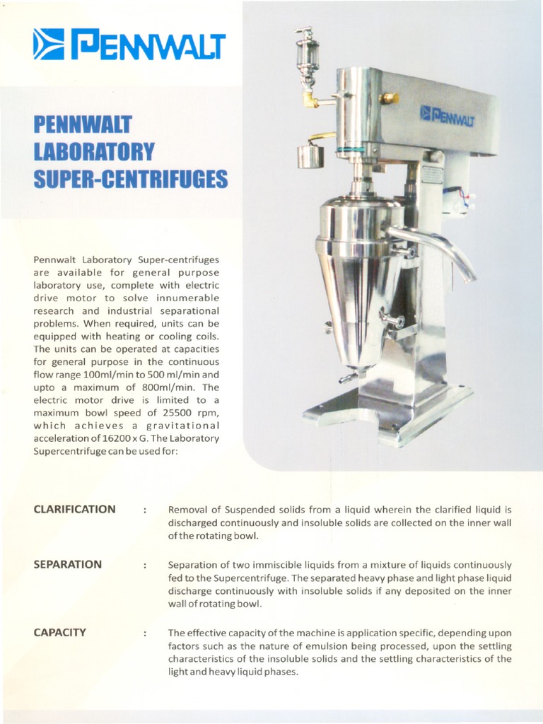 Super Centrifuge | PDF