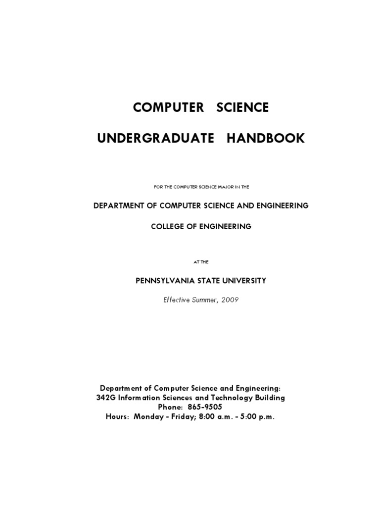 Computer Science Pdf Academic Integrity Computer Science