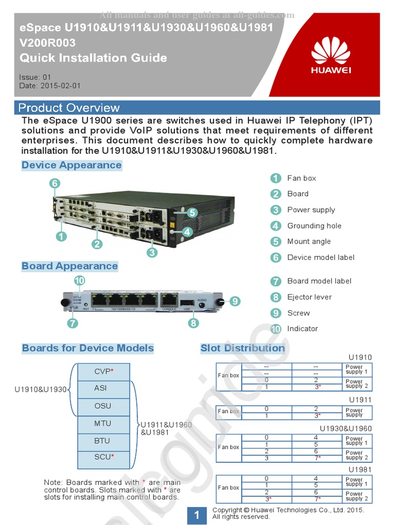 1558270-Espace U1900 Series | PDF | Electrical Connector ...