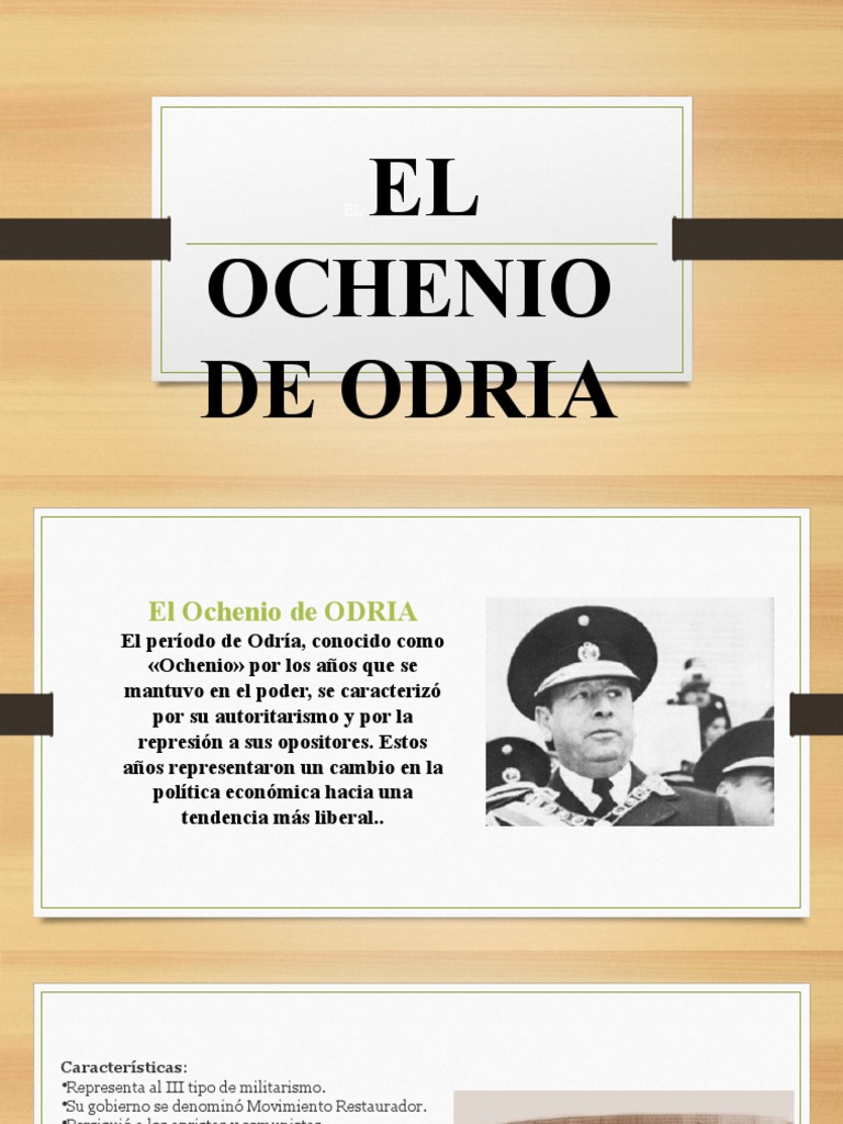 Ochenio de Odria | PDF | Gobierno | Perú