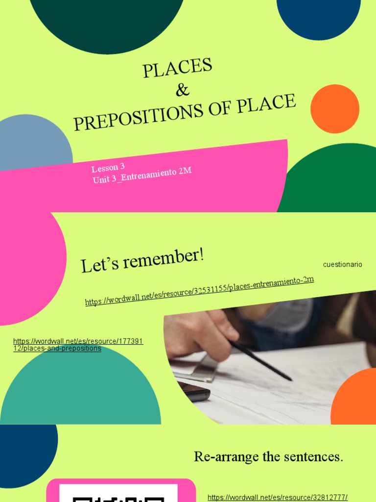 Lesson 3 - Places and Prepositions | PDF