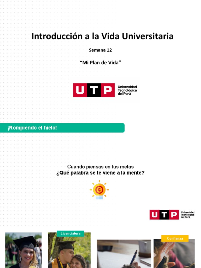 Tabla de Plan de Vida IVU UTP | PDF