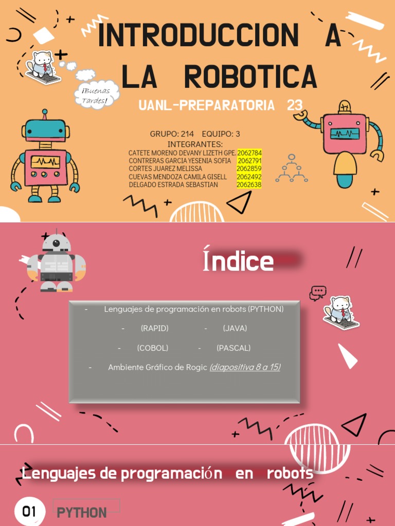 Introducción a Rogic y Programación Robotica | PDF | Programa de ...