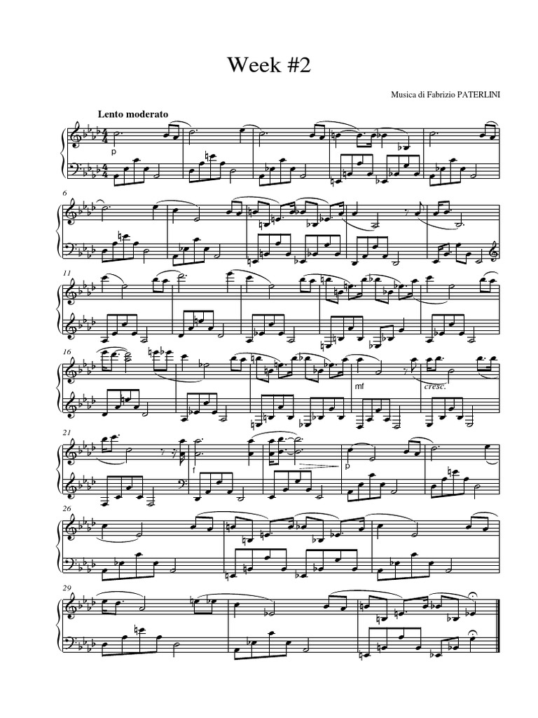 Fabrizio Paterlini Autumn Stories Week-2 | PDF