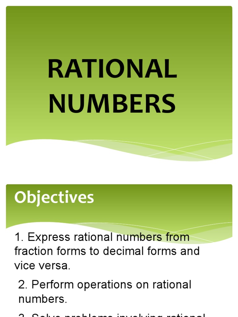 Rational Numbers | PDF | Decimal | Rational Number