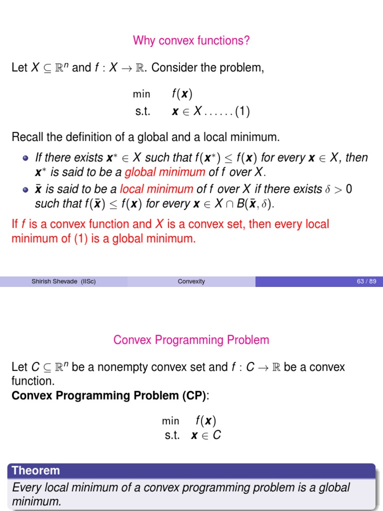 The Characteristics Of Convex Functions And Convex Programming Problems Pdf Mathematical