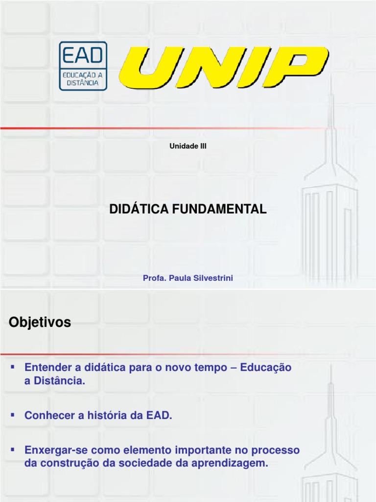 Slides de Aula - Unidade III | PDF | Educação à distância | Tecnologia ...