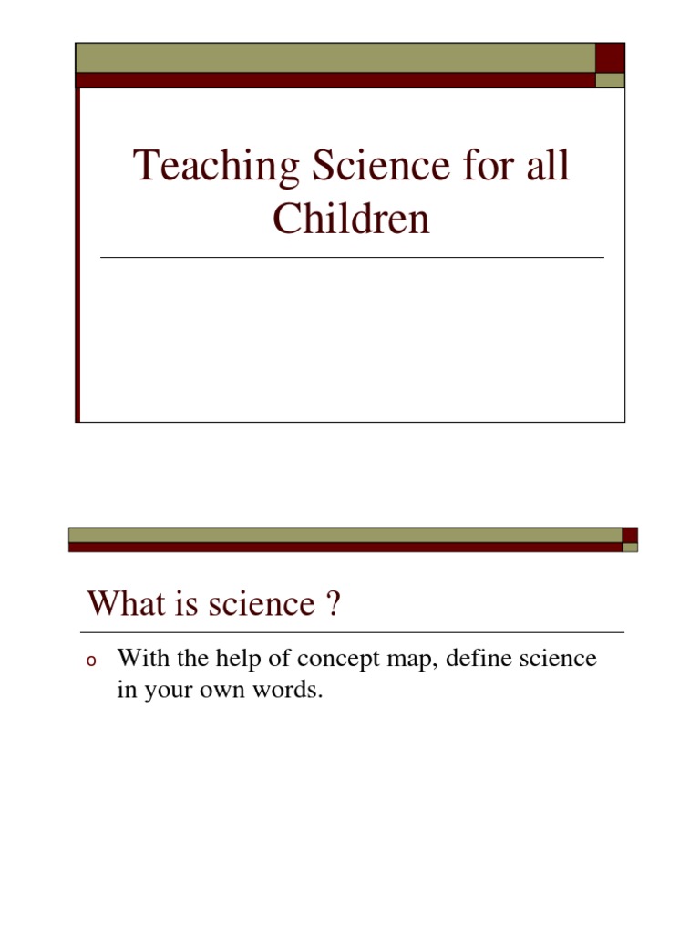 Teaching Science For All Children | PDF | Experiment | Science